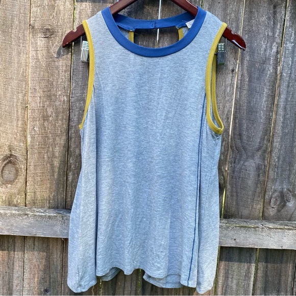 Hem & Thread | Tops | Hem Thread Block Color Mock Neck Swing Tank ...